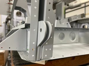 Drill missing holes in rear spar assembly flanges - We Build Planes