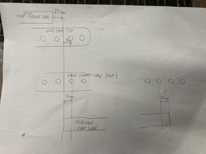 Determination of gap in flap torque tube coupling and plan drill holes ...