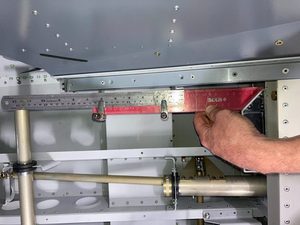 Determination of gap in flap torque tube coupling and plan drill holes ...